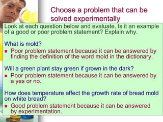 Writing a Good Purpose Statement (Problem Statement) | PPT