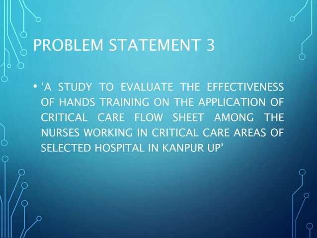 PROBLEM STATEMENT PRESENTATION.pptx | Infectious Diseases | Diseases and Conditions