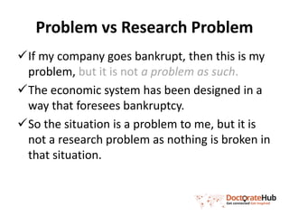 The Research Problem Statement | PPTX