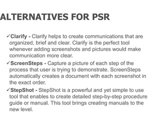 Problem Step Recorder | PPTX