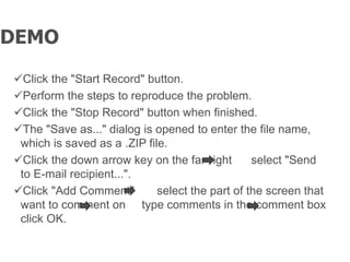 Problem Step Recorder | PPTX