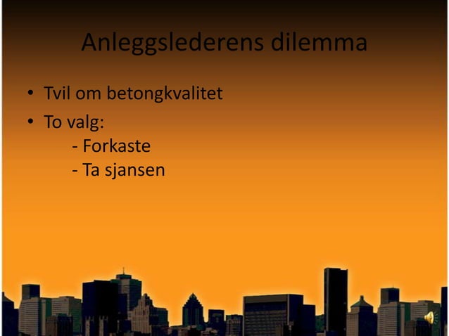 Problemstilling Betong | PPTX