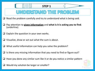 Problem sums strategies | PPT