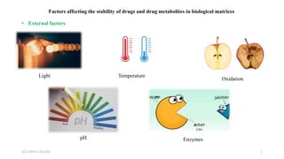 Problems with analysis of biological matrices | PPTX