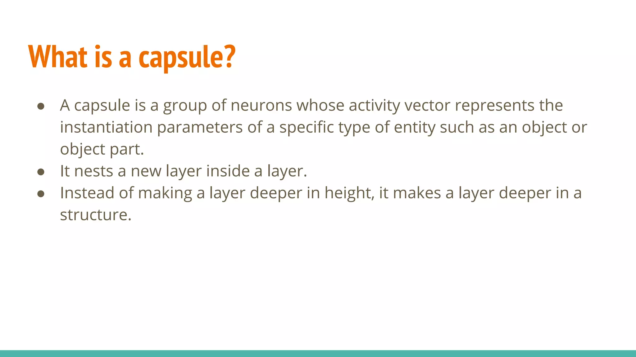 Problems with CNNs and Introduction to capsule neural networks | PPTX ...