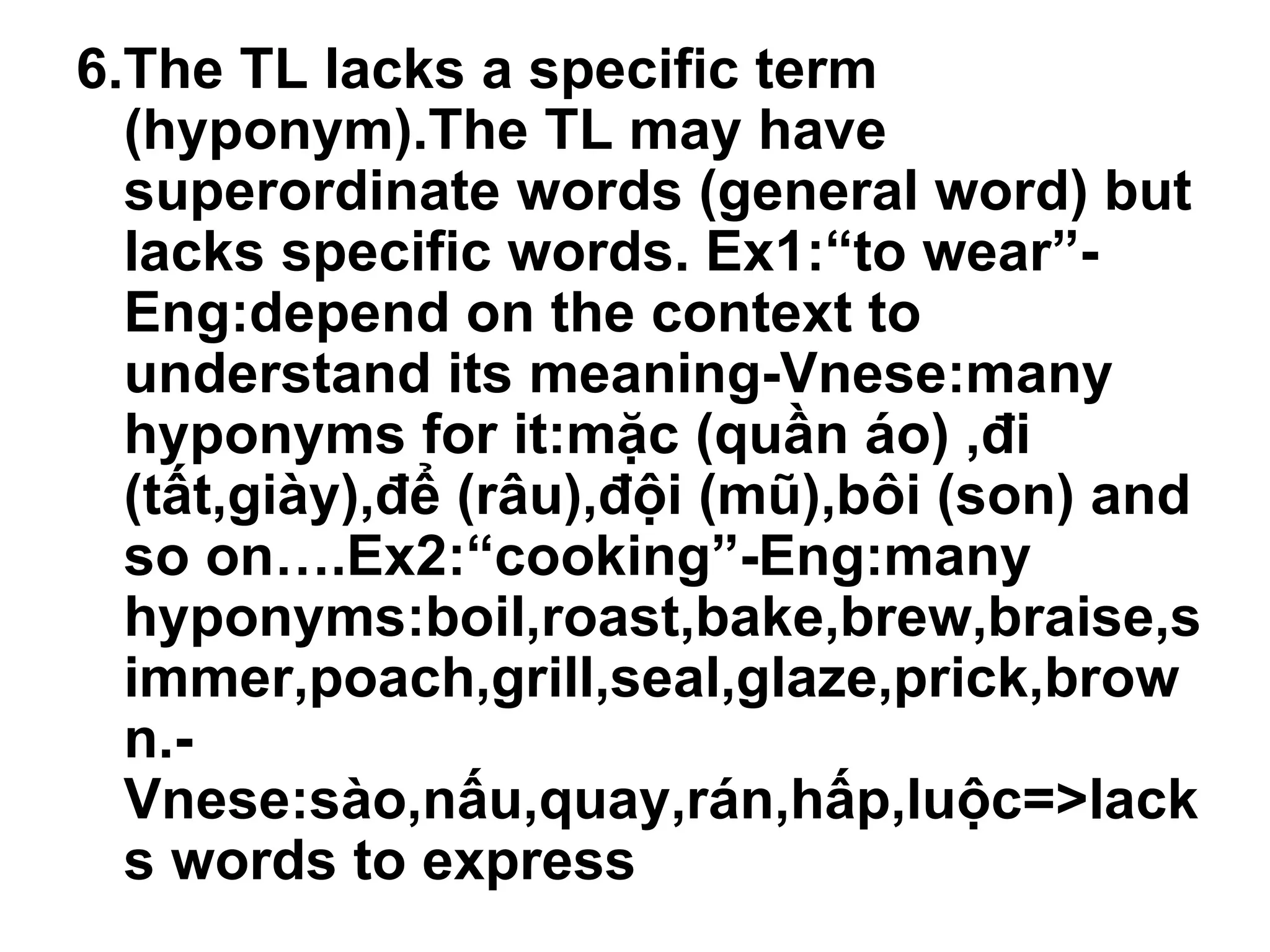 Problems with non equivalence at word level | PPT