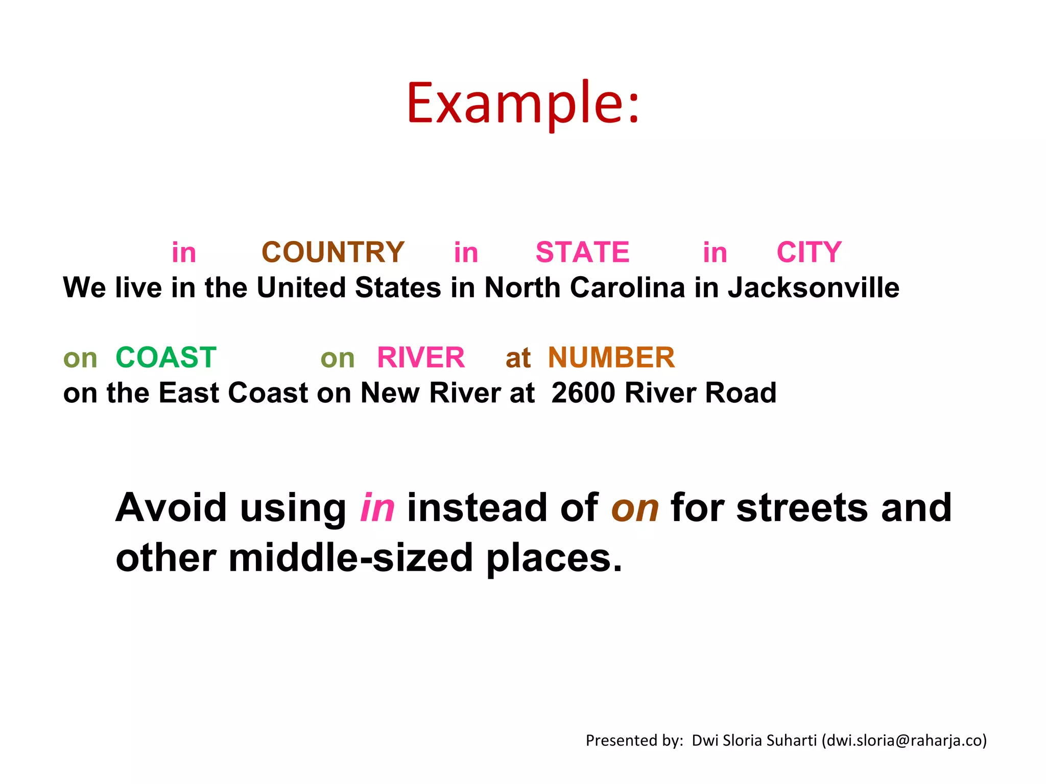 Problems with prepositions | PPT