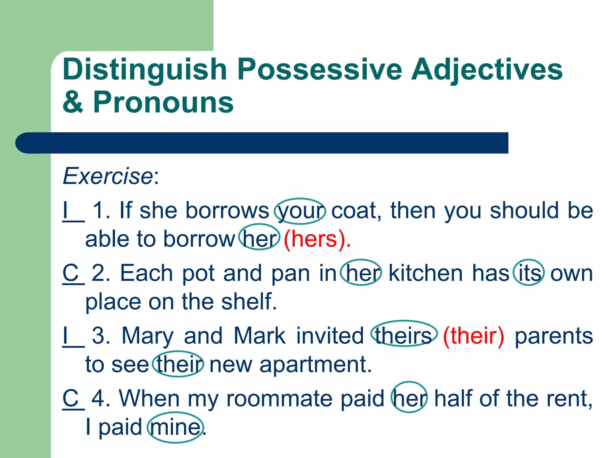 Problems with Pronouns | PPTX