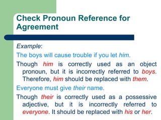 Problems with Pronouns | PPTX