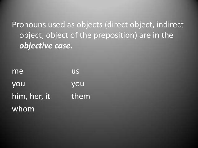 Problems with pronoun use | PPT