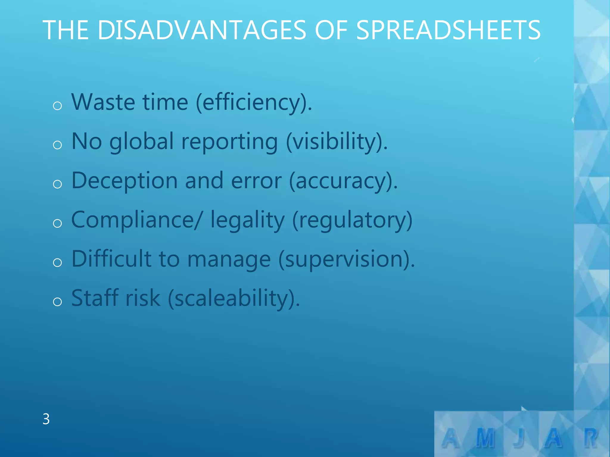 Problems with spreadsheets | PPTX