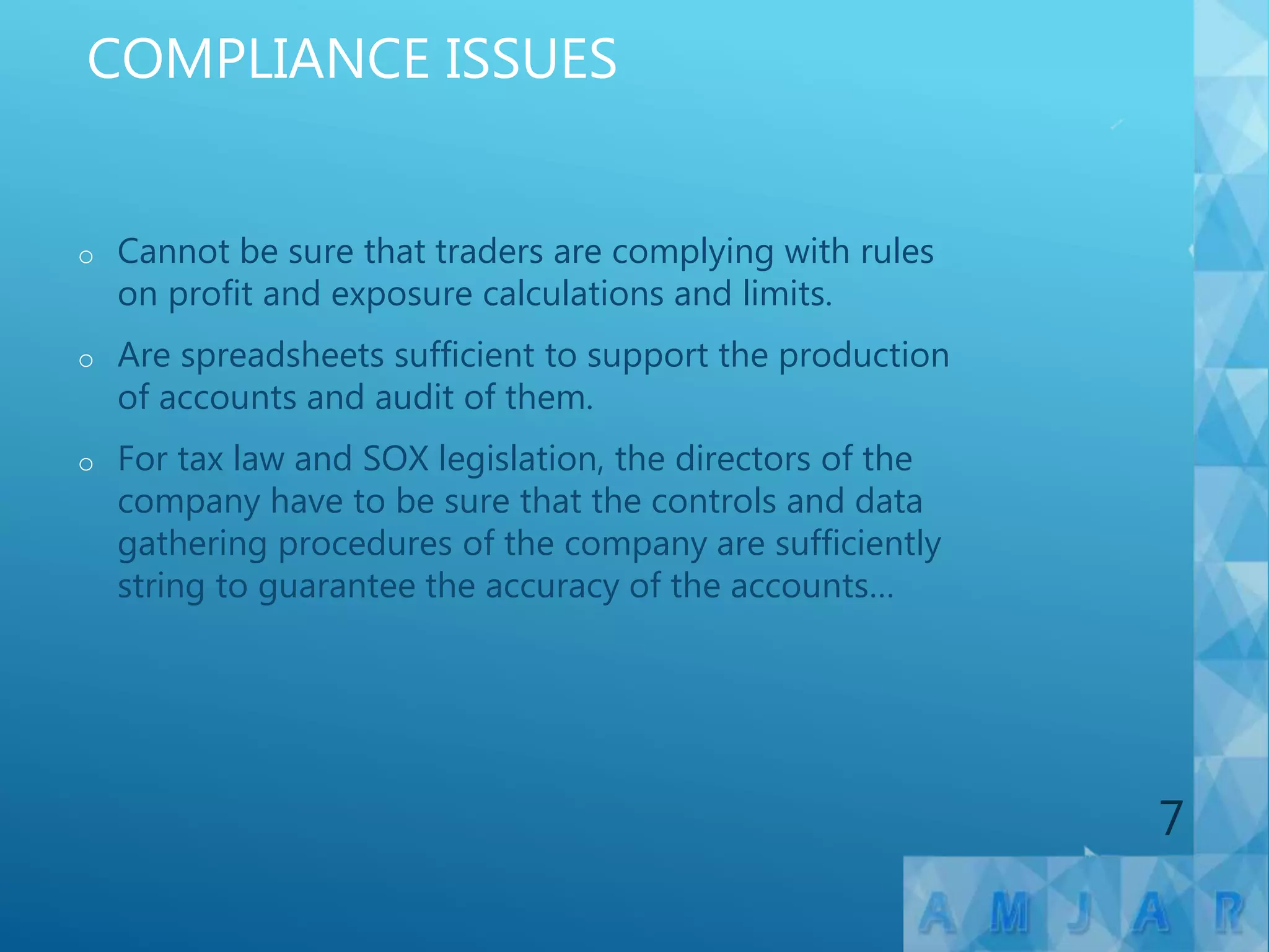 Problems with spreadsheets | PPTX