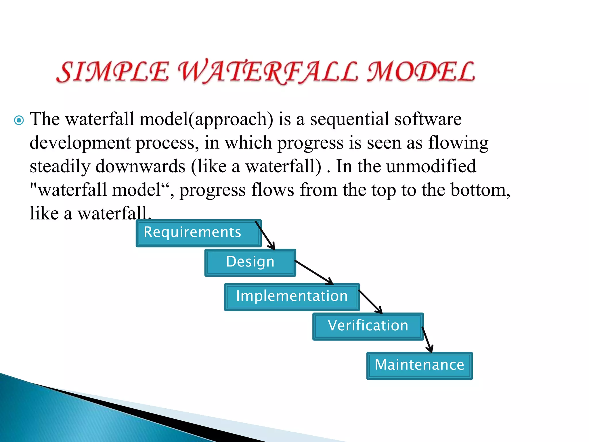 Problems with water fall model ppt | PPTX