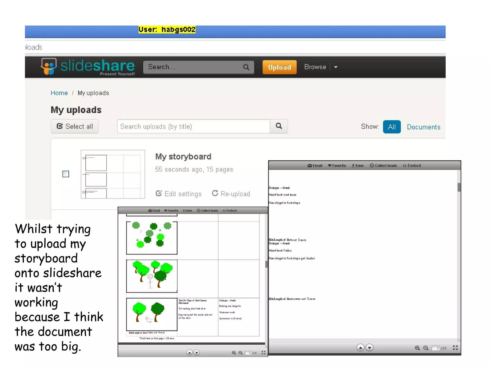 Problem uploading to slideshare | PPT