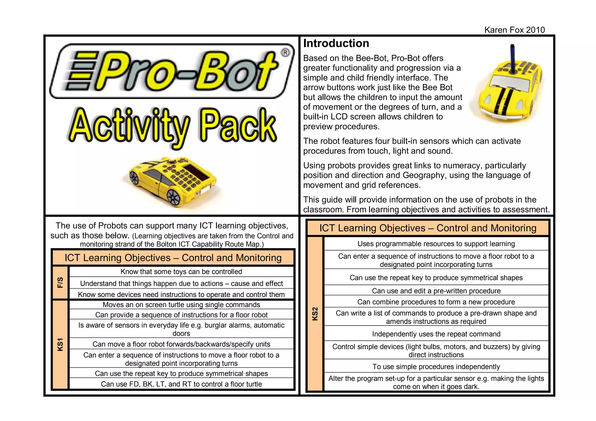 Probot activity guide | PPT