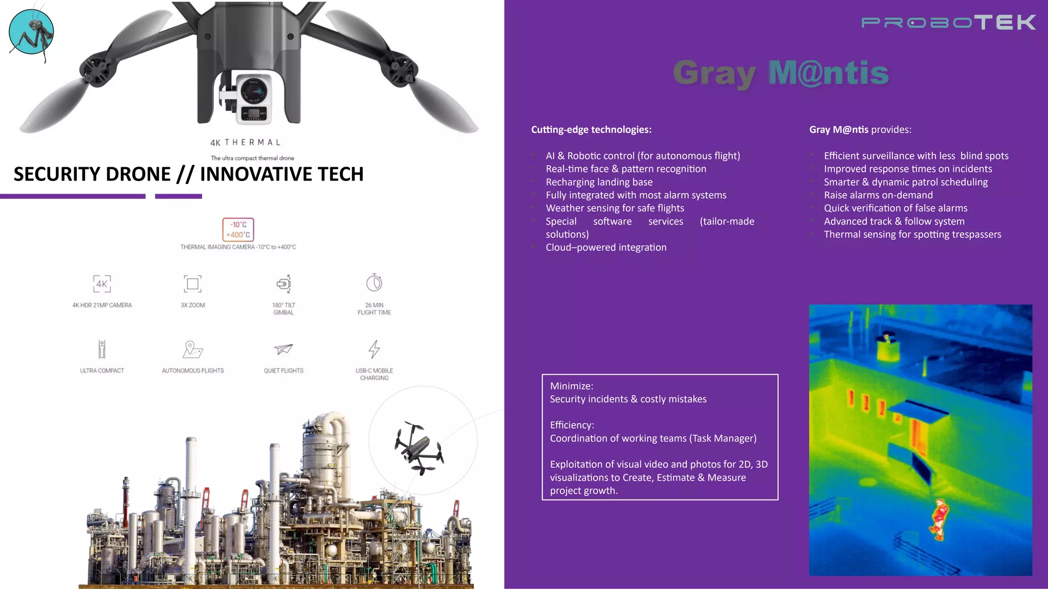 ProboTEK - Gray Mantis (Security Drone System) | PPT