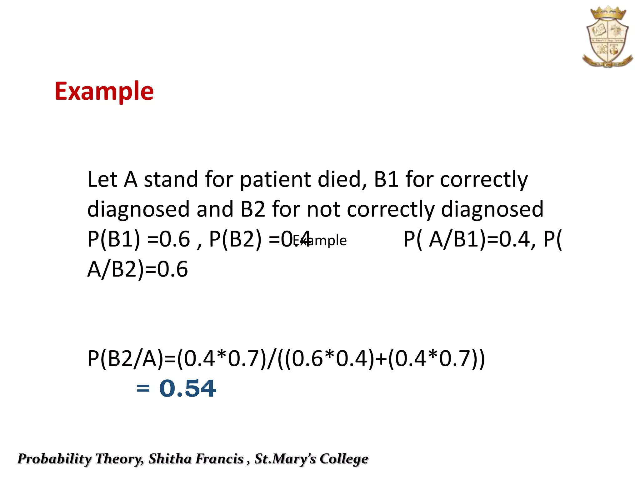 Statistics:Probability Theory | PPTX