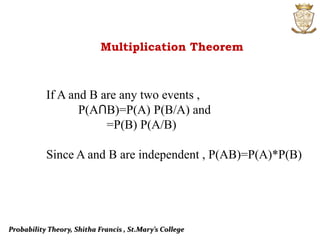 Statistics:Probability Theory | PPTX