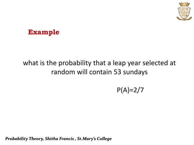 Statistics:Probability Theory | PPTX