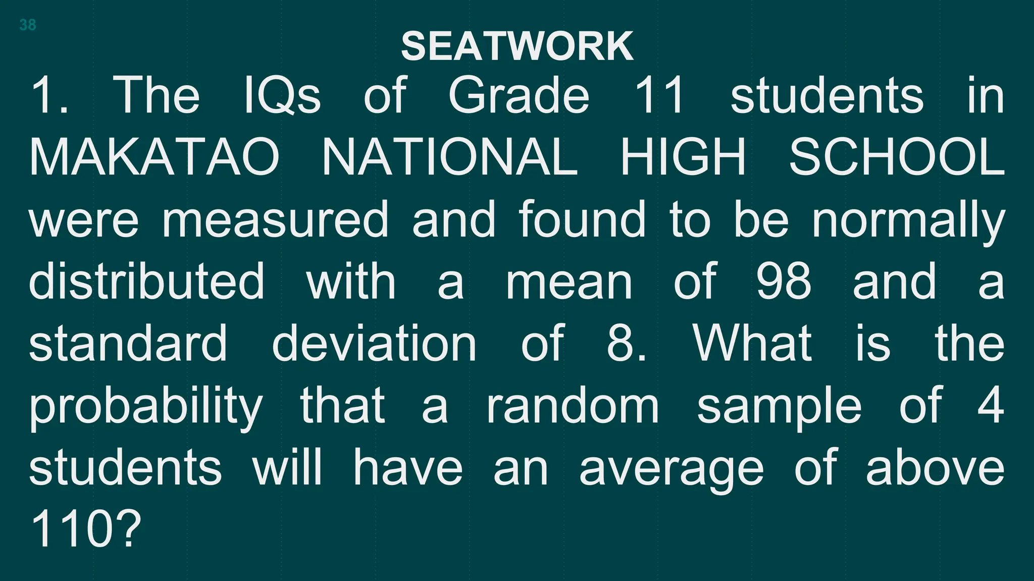 ProbStat - Central Limit Theorem.pptx | Currencies | Economy