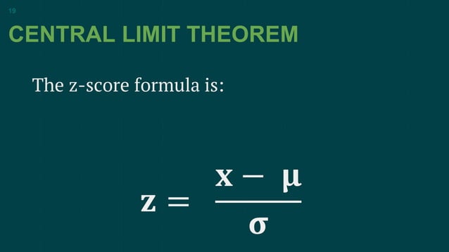 ProbStat - Central Limit Theorem.pptx | Currencies | Economy