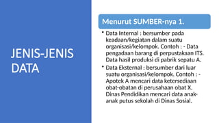 Probabilitas dan Statistika Data Sampling | PPTX