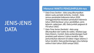 Probabilitas dan Statistika Data Sampling | PPTX