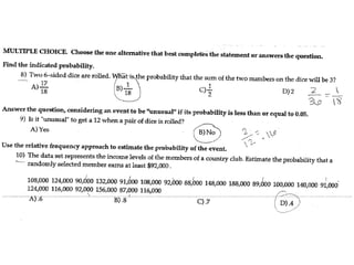 Prob Stats Study Final | PPTX