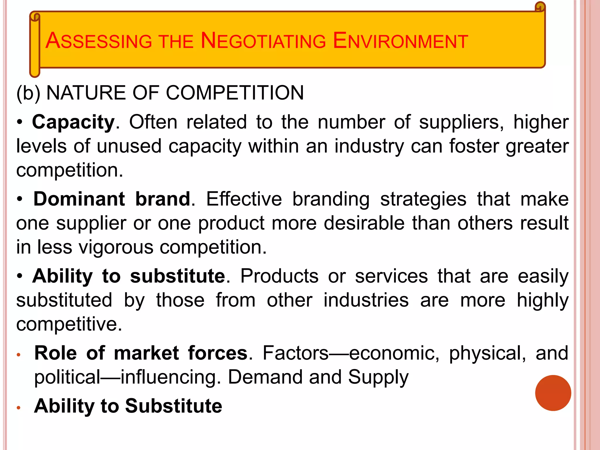 Proc 17-negotiations.assessing the negotiating environment | PPTX