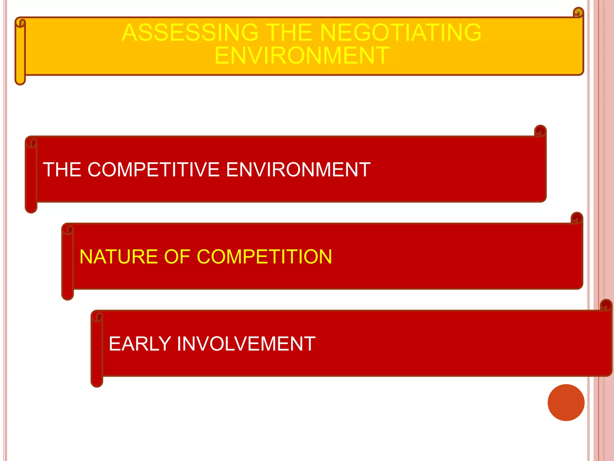 Proc 17-negotiations.assessing the negotiating environment | PPTX