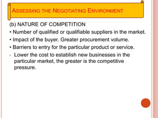 Proc 17-negotiations.assessing the negotiating environment | PPTX