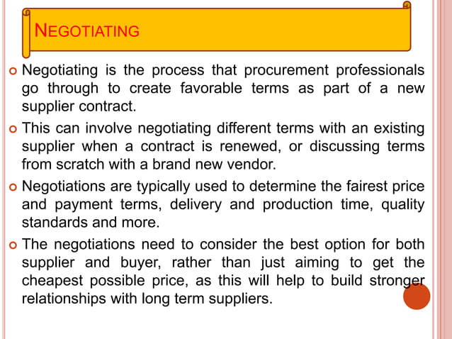 Proc 17-negotiations.assessing the negotiating environment | PPT