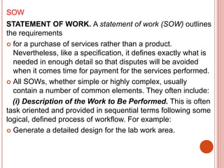 Establishing, creating and organizing requirement of contract | PPT