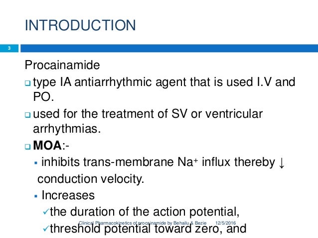 clinical pharmacokinetics of Procainamide