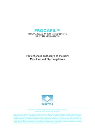 Estudios científicos de Procapil™ | PDF