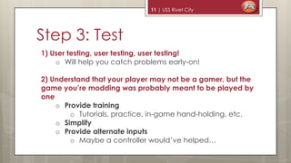 #G4C12: USS Rivet City: Lessons Learning from Modding Fallout 3 for Serious Games Research | PPTX