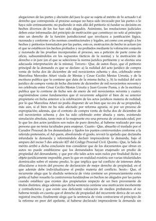 Procede la nulidad del contrato de compra venta de un bien previamente ...