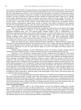 Intrusion Detection System (IDS): Anomaly Detection using Outlier Detection Approach | PDF