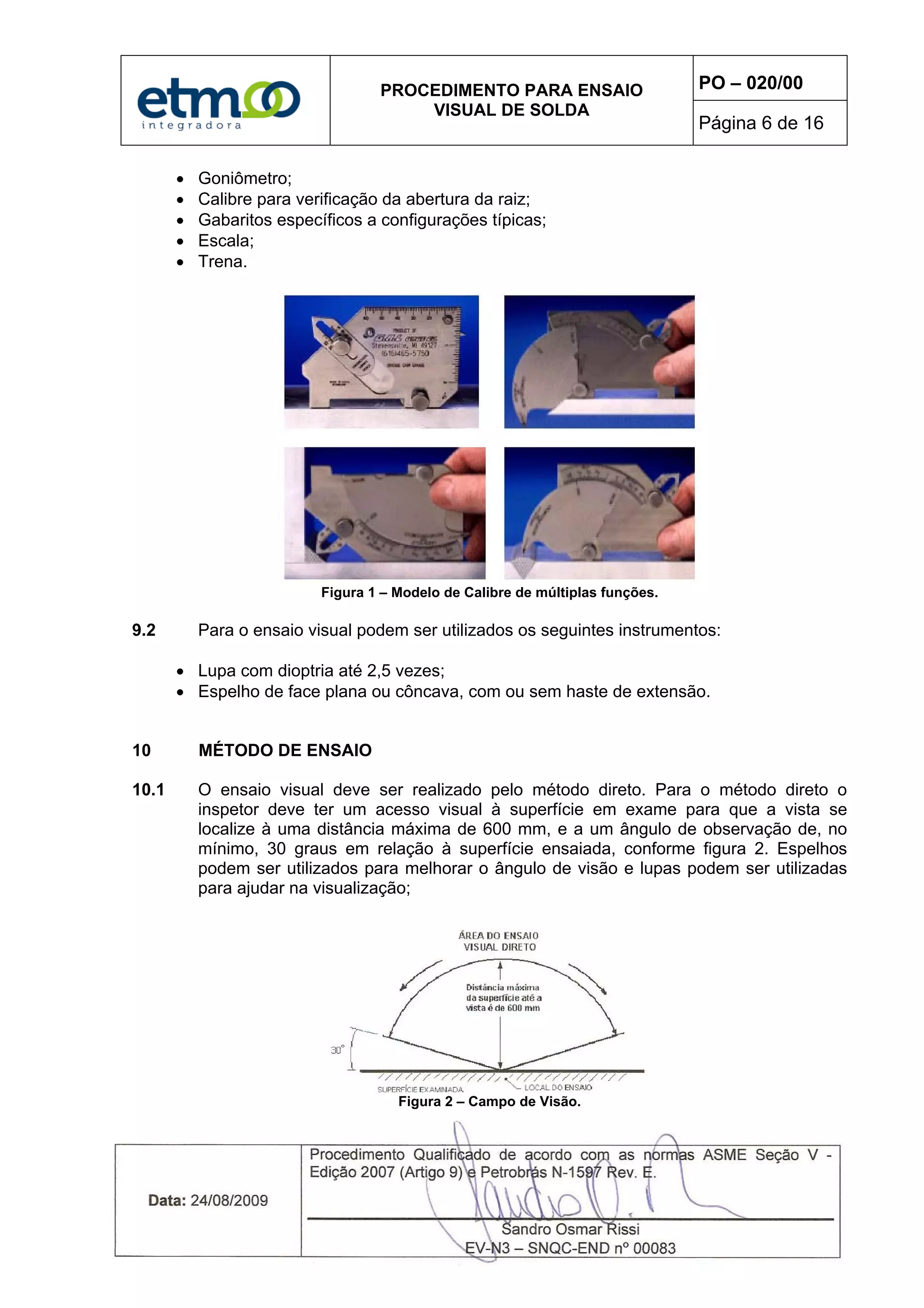 Procedimento Para Ensaio Visual De Solda Pdf