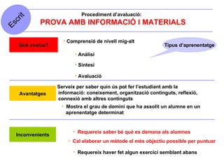 Eines d\'avaluació i exemple | PPT