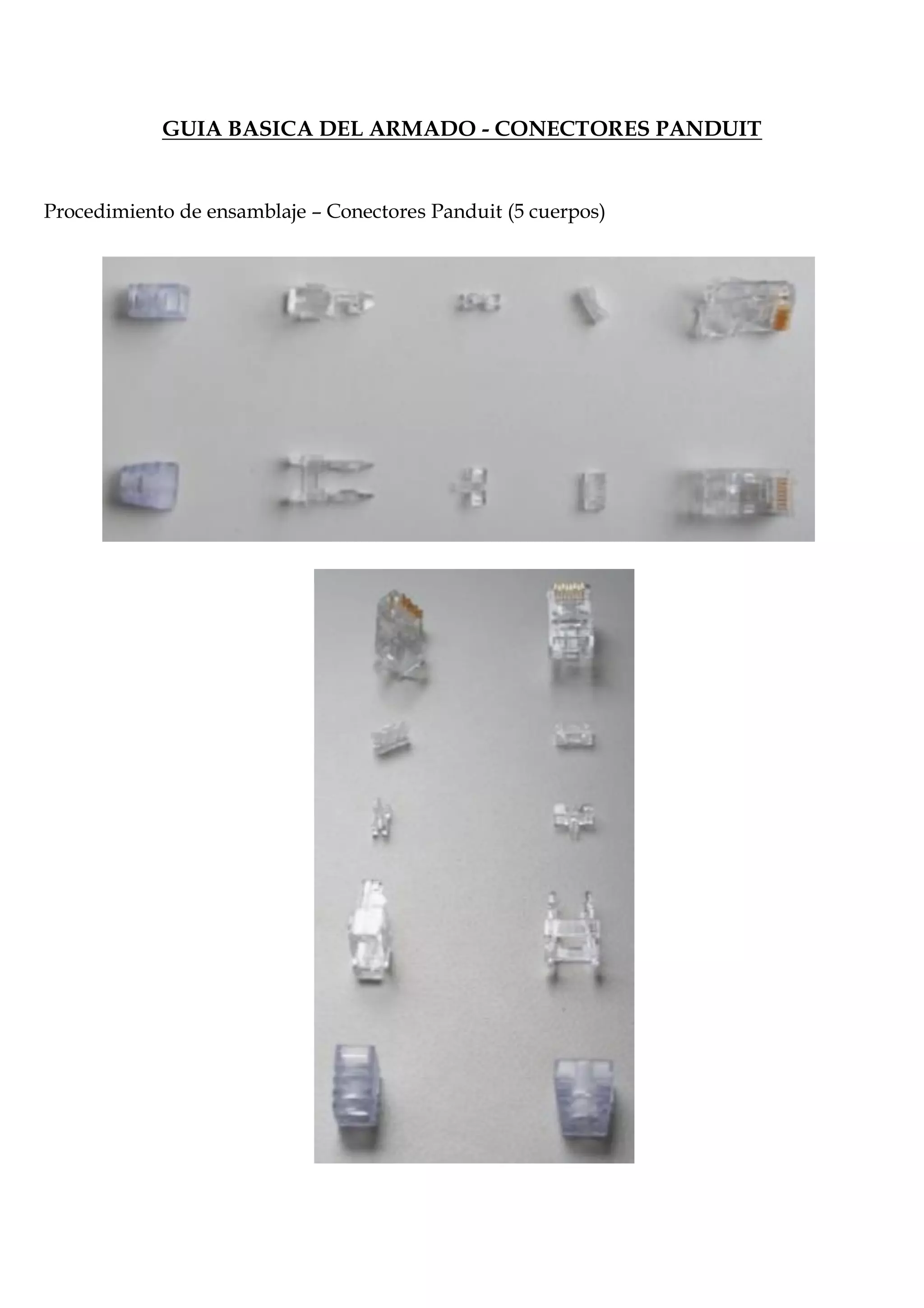 Procedimiento de armado conectores panduit | PDF