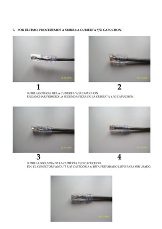Procedimiento de armado conectores panduit | PDF