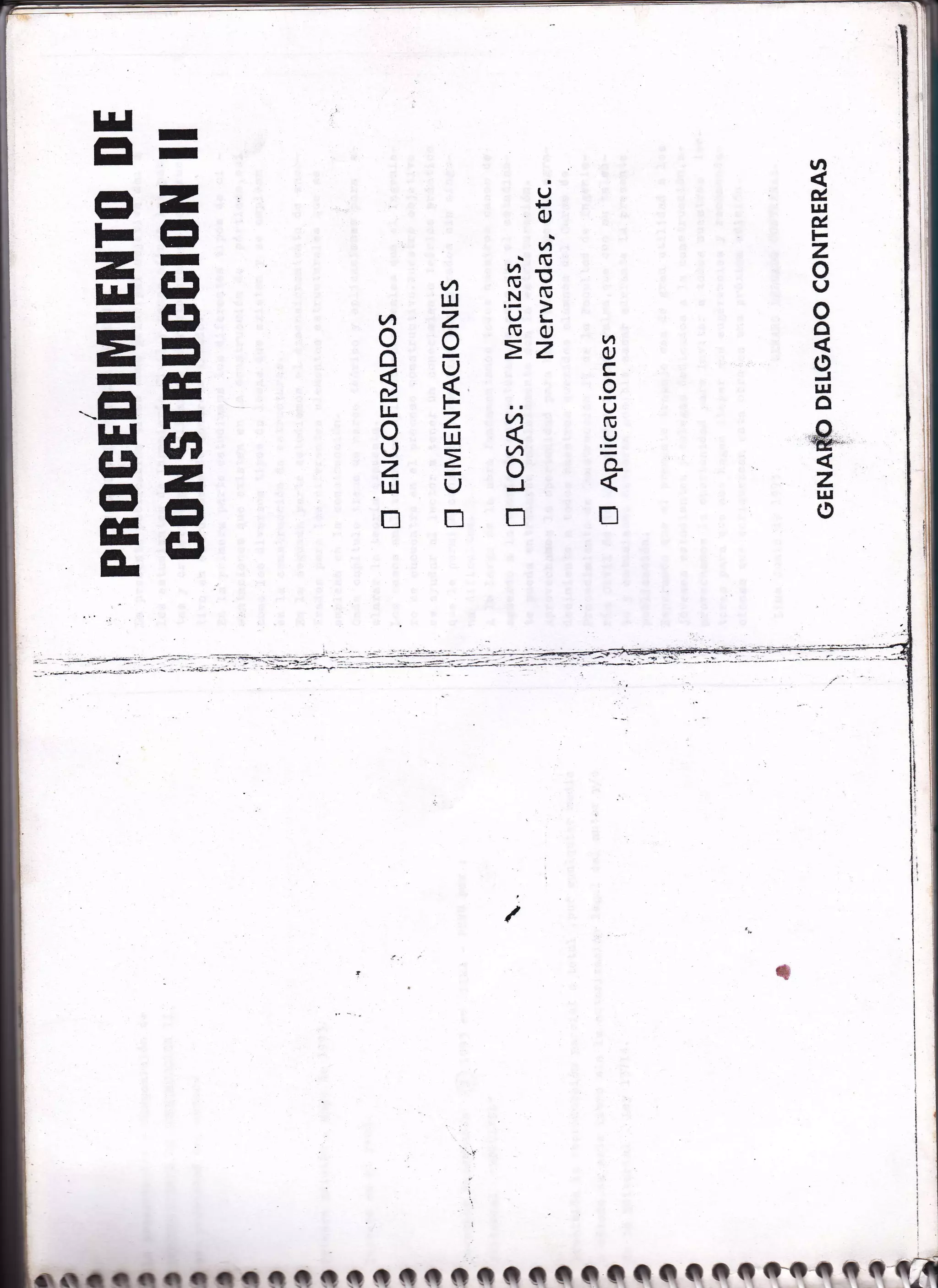 Procedimiento de construccion ii genaro delgado contreras | PDF