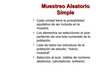 Procedimiento de muestreo | PPT