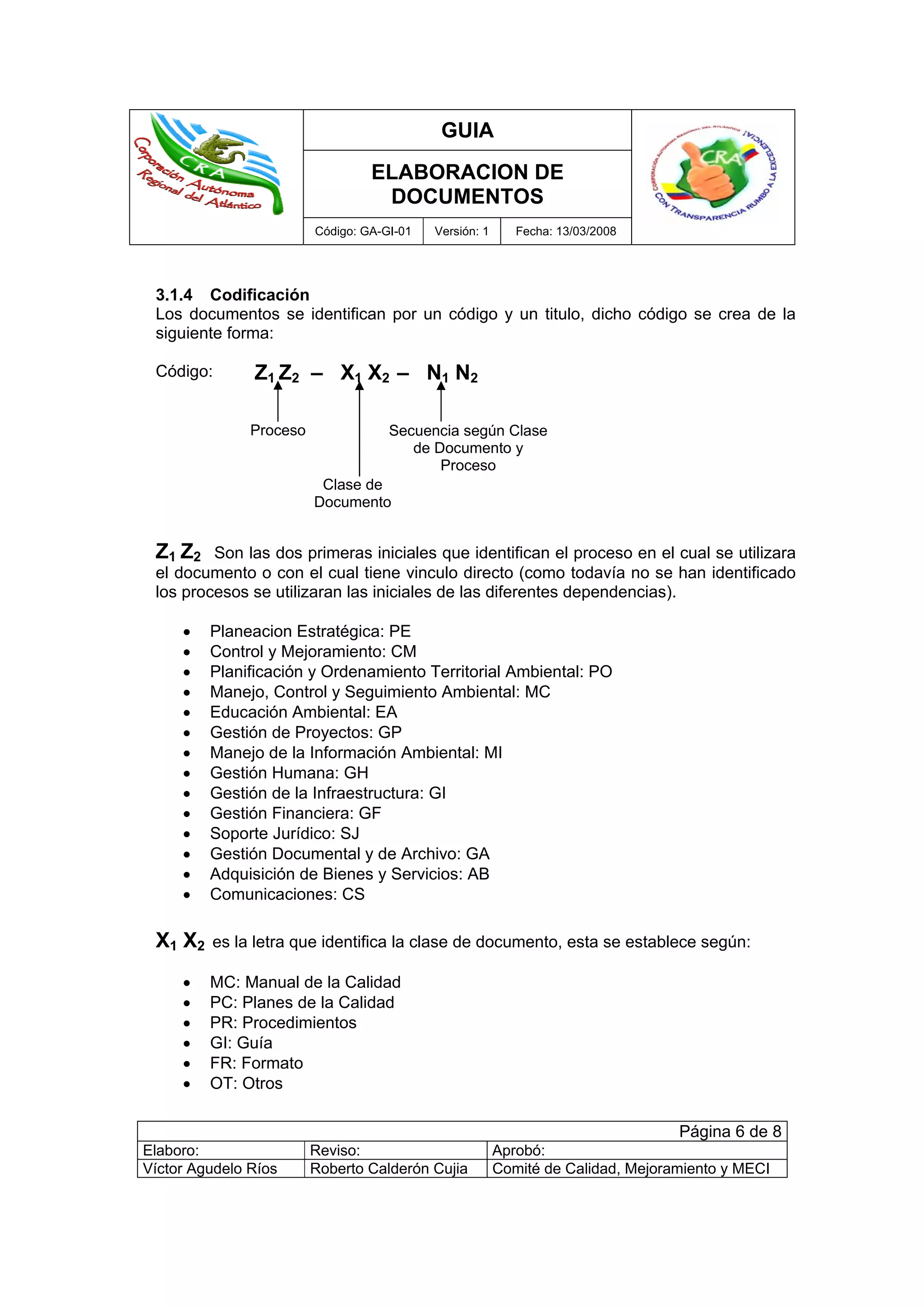 Procedimiento para la elaboracion de documentos | PDF