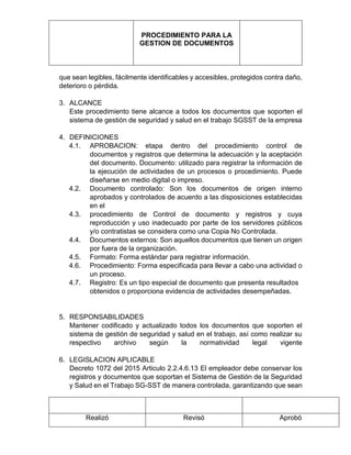 PROCEDIMIENTO PARA MATRIZ DE DOCUMENTOS.docx