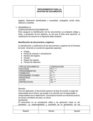 PROCEDIMIENTO PARA MATRIZ DE DOCUMENTOS.docx