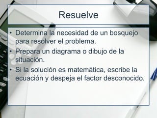 Procedimiento para resolver problemas | PPTX