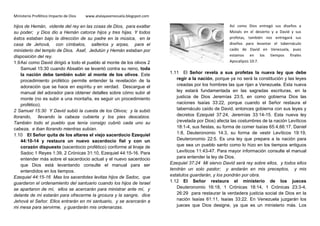 Procedimiento profetico para levantar el tabernaculo caido de david en ...