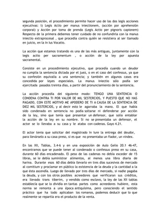 Procedimiento Romano de las Legis Actiones en SLIDE SHARE | DOC